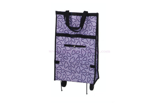Oxford fabric foldable trolley shopping bag shopping bag customized