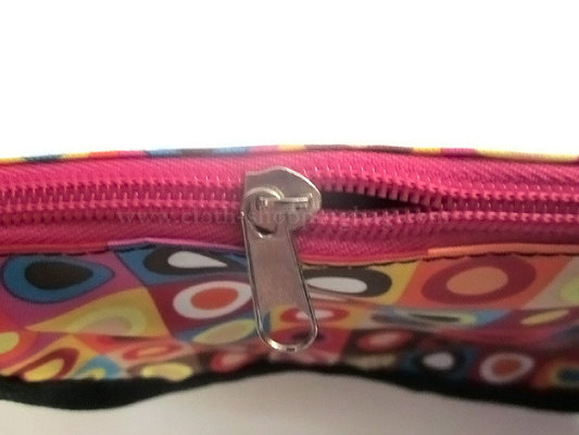 Colourful lightweight travel cosmetic bag with fade - less fabric , mini cosmetic pouch