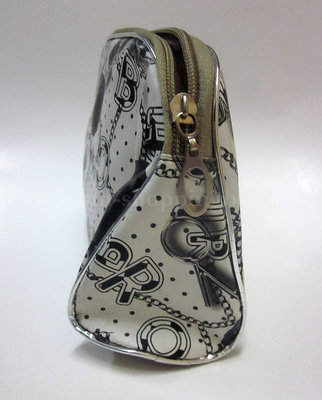 Black rose travel cosmetic bag toiletry organizer with zipper