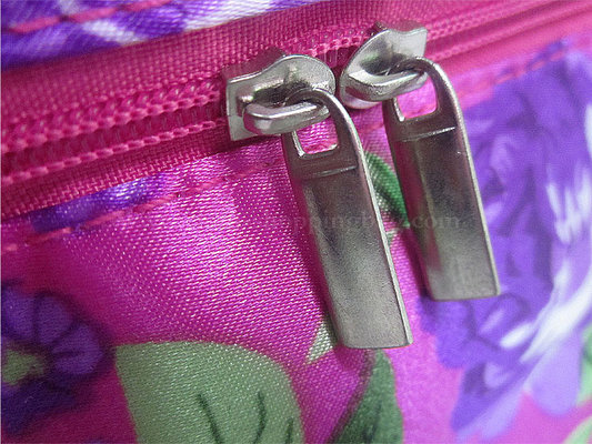 Customized large travel cosmetic pouch with mirror toiletry cosmetic bag