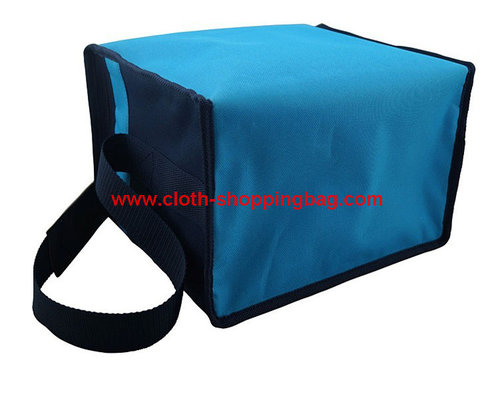 Waterproof foil travel cooler ice bag , blue zippered lunch bag