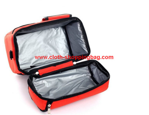 Customized insulated travel cooler bag with handle , milk storage bags