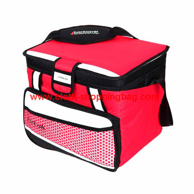 Waterproof black built lunch bag bag for takeouts , insulated cooler bags