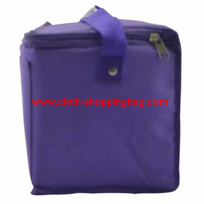 Eco friendly purple built lunch bag for women man , lunch tote bag