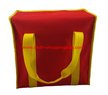 Eco - friendly zippered polyester fabric travel cooler bag for beach