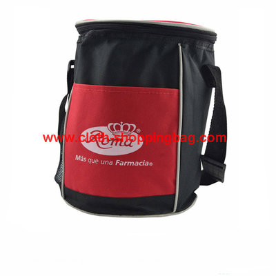Red durable travel cooler beach bag top lunch box for office