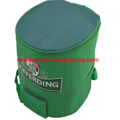 Eco-friendly Cylindrical built insulated lunch bag  for picnic