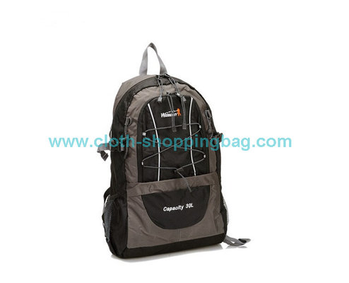 Customized polyester fabric mountain climbing bags with  Thickening sponge