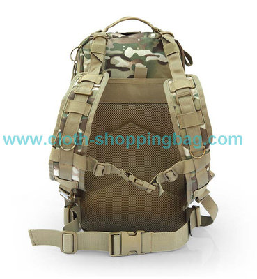 Dark green Army Style functional camping gear backpack with 900D Polyester Material