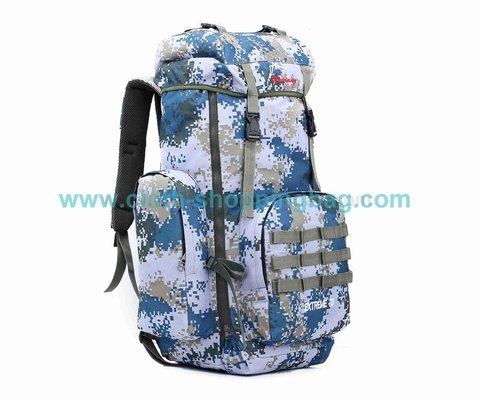 Waterproof nylon material camping gear backpack with adjustable straps