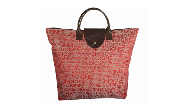 Customized Lightweight foldable shopping bags with heat printing