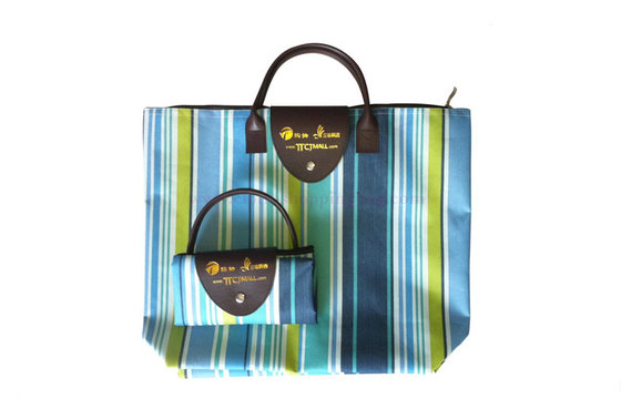 Durable waterproof foldable recyclable shopping bags for travel