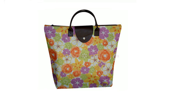Green reusable foldable shopping bags for commercial promotion