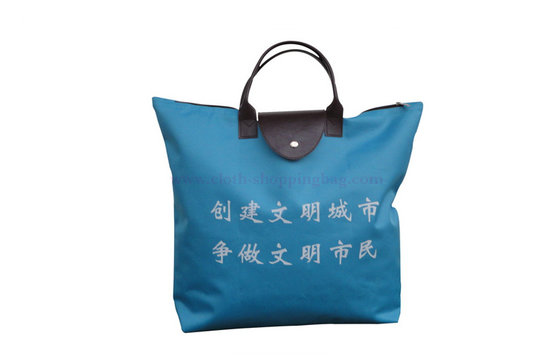 Customized women foldable shopping bags / handbag Logo - printing
