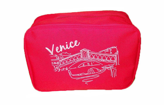 Waterproof folding travel storage bag , yellow toiletry travel bag
