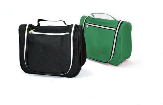 Water resistance black foldable travel storage makeup bag with zipper