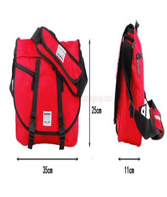 Customized sports style blue Nylon shoulder gym bag for students