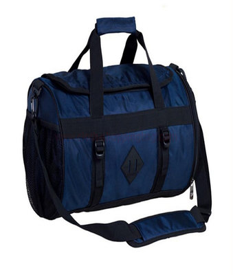 Red water - resistant nylon shoulder sports bag for women / men