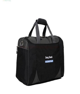 Customized black Nylon shoulder Bag for men , travel duffel handbag