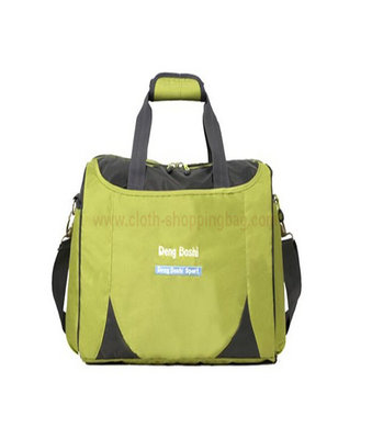 Customized black Nylon shoulder Bag for men , travel duffel handbag