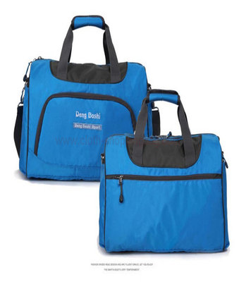 Custom printed recycled nylon shoulder business tote bag for boys