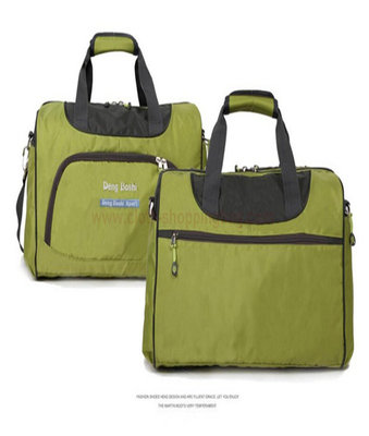 Eco - friendly fabric Nylon shoulder Bag , travel luggage handbag with zippers