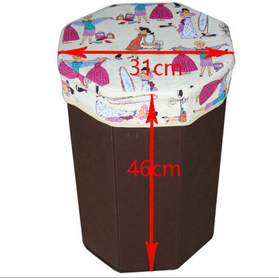 Colourful large capacity octagonal storage box bag with logo - printing