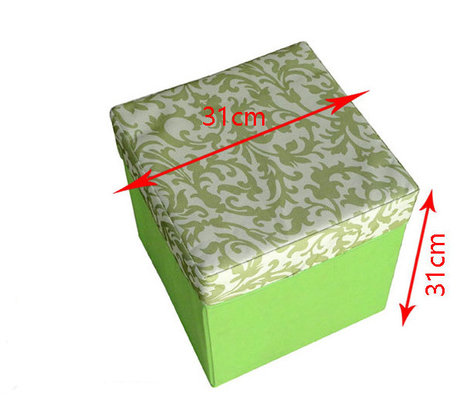Square cube large capacity folding storage box bag with a moving cover