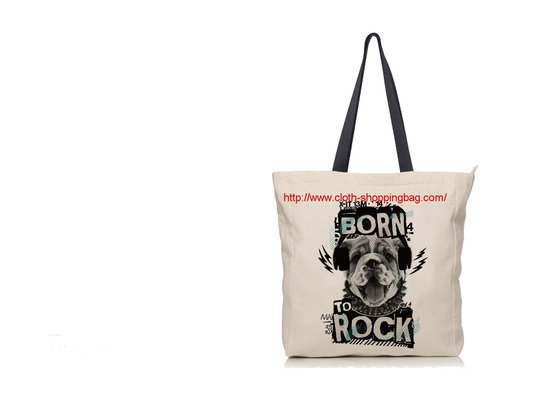 ODM Logo- printed durable lightweight cloth shopping bag for daily shopping