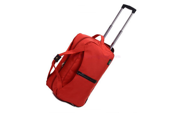 la carretilla roja de la tela de Oxford de la capacidad grande de 22 pulgadas empaqueta para viajar, sistema del equipaje del viaje