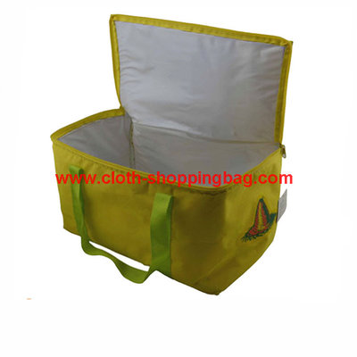 El bolso amarillo durable del refrigerador del viaje aisló la fiambrera para la promoción comercial