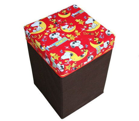 Silla de los electrodomésticos del bolso de la caja de almacenamiento del cuadrado de la impresión de pantalla de seda para los libros/los zapatos
