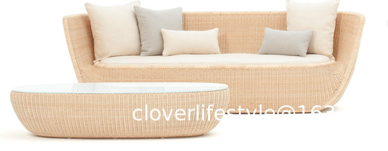 Handmade Round Rattan Furniture with Aluminum Frame by Clover Lifestyle