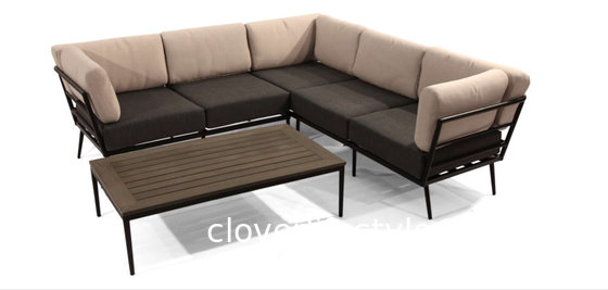 Outdoor & Indoor Powder Coating Aluminum Sofa Set Color can choose by Clover Lifestyle