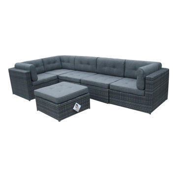 Wicker Lounge Sofa with Aluminum Frame, Customized Sizes and Designs Welcomed  By Clover Lifestyle