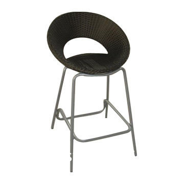 Wicker Bar Chair with Aluminum Frame by Clover Lifestyle