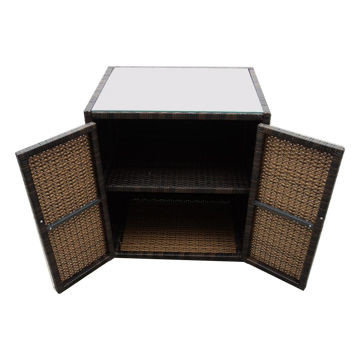 Wicker Cabinet Box with Aluminum Frame by Clover Lifestyle