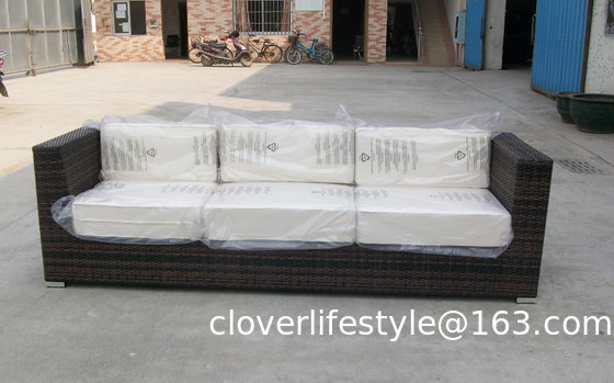 Wicker Lounge Sofa with Aluminum Frame, Customized Sizes and Designs Welcomed  By Clover Lifestyle