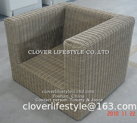 Round Rattan Chair  for Hotel, Garden and Beach by Clover Lifestyle Outdoor Furniture Sofa Set