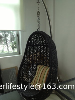 Wicker Hanging chair with powder coating for Hotel, Garden and Beach by Clover Lifestyle China Outdoor Furniture