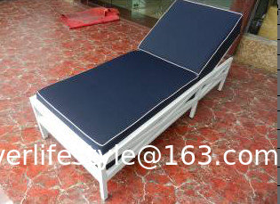 All aluminum Sun lounger with soft cushion for Hotel, Garden and Beach by Clover Lifestyle China Outdoor Furniture