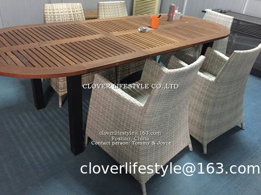 Flat wicker dining chair  for Home. Hotel, Garden and Beach by Clover Lifestyle Outdoor Furniture Dining Set