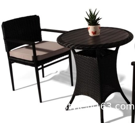 Wicker cafe set  with for aluminum frame  Home. Hotel, Garden and Beach by Clover Lifestyle Outdoor Furniture