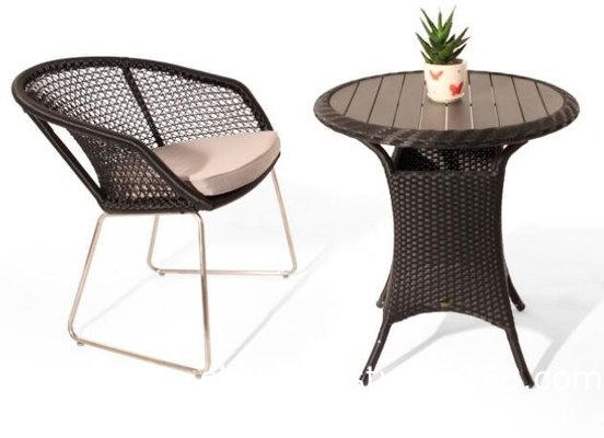 Aluminum wicker cafe table Chinese style  for Home. Hotel, Garden and Beach by Clover Lifestyle Outdoor Furniture