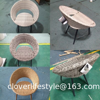 Wicker cafe set  with for aluminum frame  Home. Hotel, Garden and Beach by Clover Lifestyle Outdoor Furniture