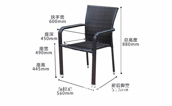 Wicker Dining set with Aluminum frame Classic style By Clover Lifestyle