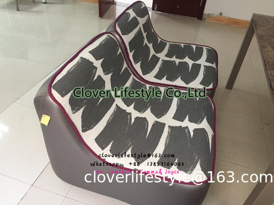 Soft fabric + leather sofa with fast dry foam  for Home. Hotel, Garden and Beach by Clover Lifestyle Outdoor Furniture