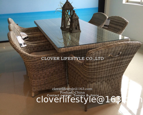 Round wicker dining set  for Home,Hotel, Garden and Beach by Clover Lifestyle Outdoor Furniture China Leisure furniture