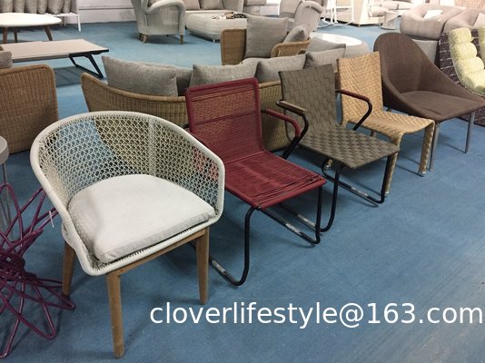 flat rope dining set with aluminum frame for Home.Hotel, Garden and Beach by Clover Lifestyle Outdoor Furniture Leisure
