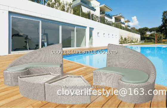 Rehau coffee table with glass for Las Vegas Hotel, Garden and Beach by Clover Lifestyle Outdoor Furniture China
